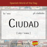 Spanish Word of the Day: Ciudad (city / town) - Love Spanish Words