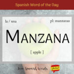 Spanish Word of the Day: Manzana (apple) - Love Spanish Words
