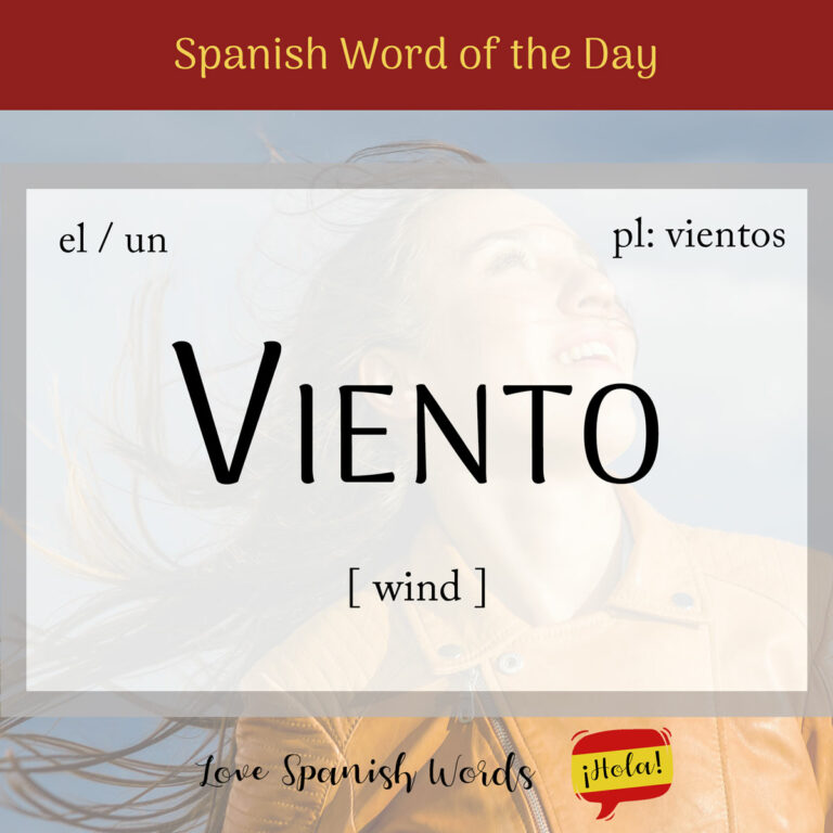 Spanish Word of the Day: Viento (wind) - Love Spanish Words